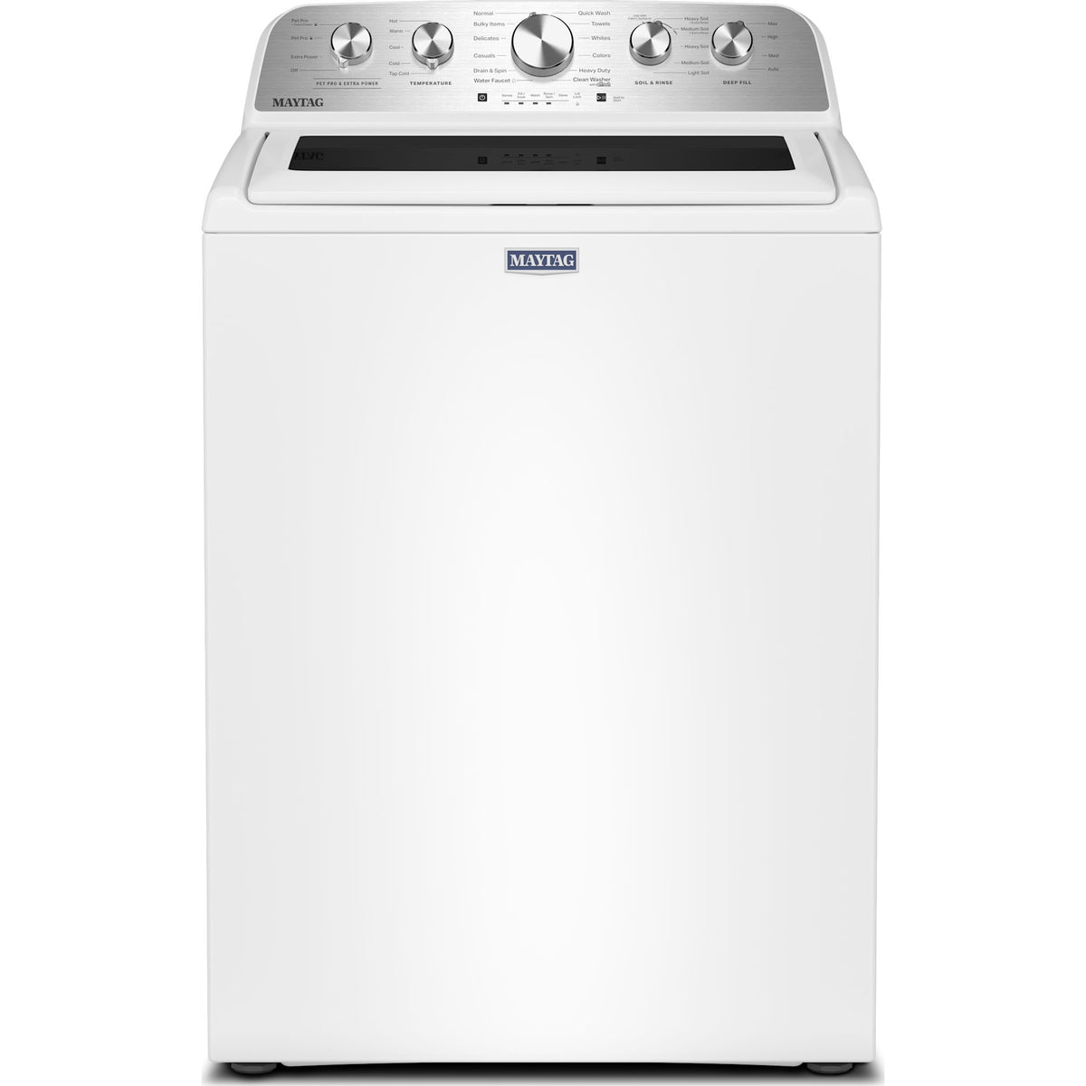 Maytag 5.4 Cu Ft. Top Load Agitator Washer with Extra Power and Pet Pr ...